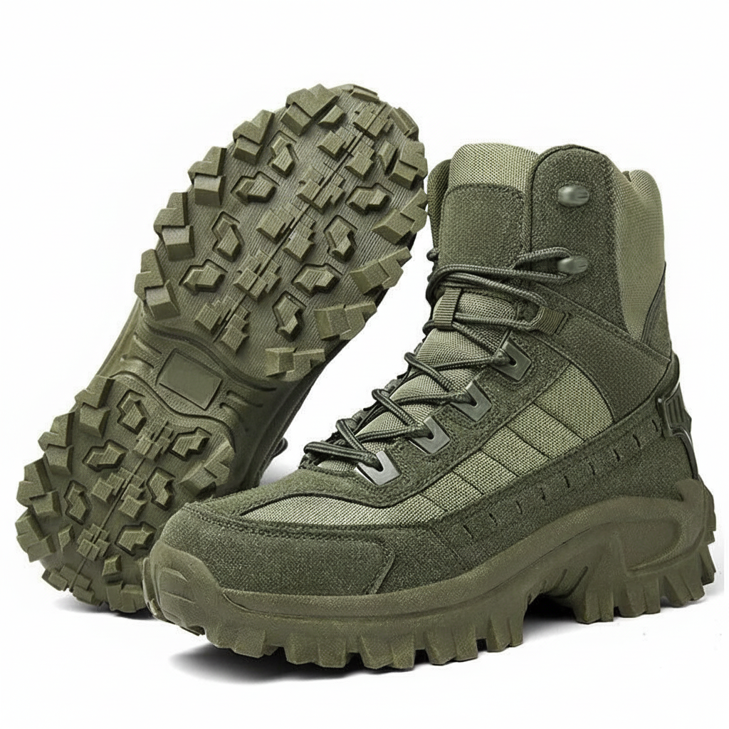 Men’s Rugged Outdoor Combat Boots for Tough Terrain – Cedar Leafs